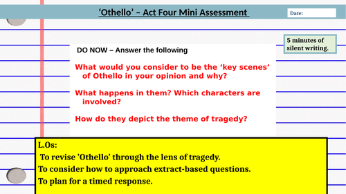 Othello Act Four | Teaching Resources