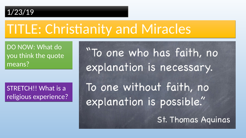 KS3 - Religious Experiences | Teaching Resources