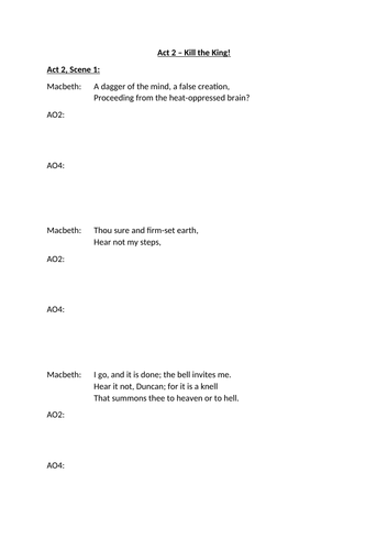 Macbeth Worksheets and Context Sheet | Teaching Resources