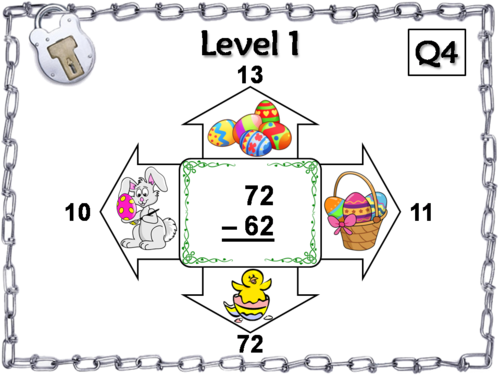 Double Digit Subtraction With and Without Regrouping: Easter Escape ...