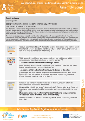 Consent online - Education pack for 3-7 year olds | Teaching Resources