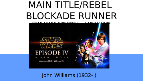 Star Wars Resources Edexcel Music GCSE | Teaching Resources