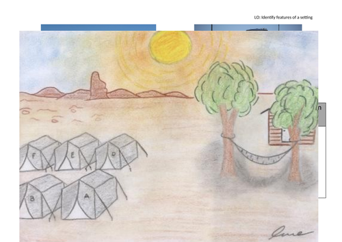 Holes Camp Green Lake Drawing