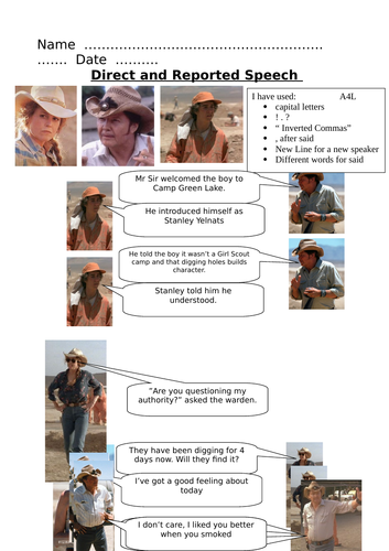 Holes KS2 Novel Study, Writing tasks and Resources | Teaching Resources
