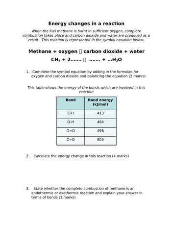 Edexcel GCSE Chemistry Topic 7 REVISION (Rates of reaction and energy ...