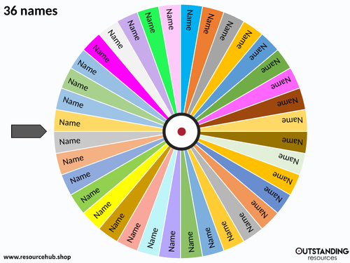 Name Spinner (PowerPoint slide add in feature) | Teaching Resources
