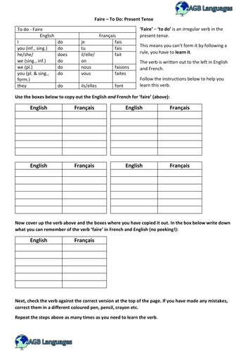 Faire Worksheet (KS3/4) | Teaching Resources