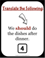 French Present Conditional Lesson - Should, Could, Would | Teaching ...