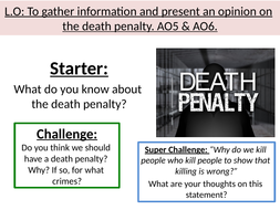 AQA Language Paper 2 Non-Fiction. 2 x lessons on the death penalty ...