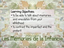 La Infancia - El imperfecto - Spanish Childhood - The imperfect tense ...