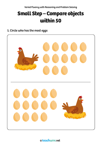 Compare Objects Within 50 activities: Y1 Spring Term, Block 2 – Number ... Compare Objects Within 50 activities: Y1 Spring Term, Block 2 – Number ...
