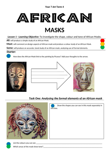 KS3 Art African Masks | Teaching Resources
