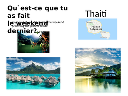 Qu`est-ce que tu as fait le weekend dernier? | Teaching Resources