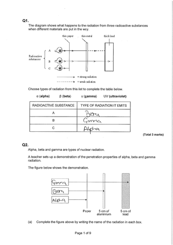 GCSE Physics - Properties of alpha, beta and gamma radiation - Lesson 4 ...