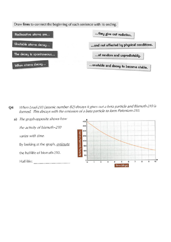 GCSE Physics - Half-life - Lesson 5 | Teaching Resources