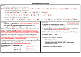 Adding and Subtracting Fractions Problem Solving Mastery Worksheet ...