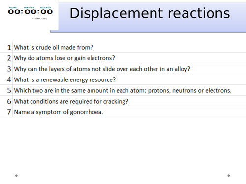 Topic 4 Reactivity of metals (displacement reactions) AQA trilogy ...