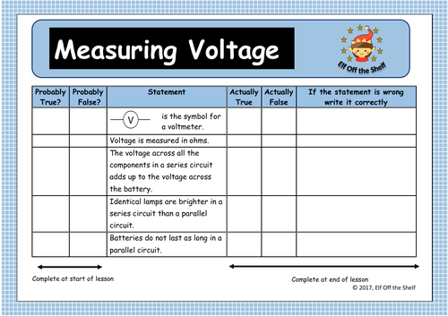 Current Electricity - Voltage in Series and Parallel Circuits KS3 ...