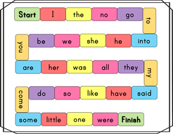 Tricky Words Board Games | Teaching Resources