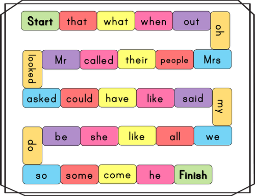 Tricky Words Board Games | Teaching Resources