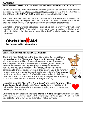 CHRISTIANITY & POVERTY | Teaching Resources