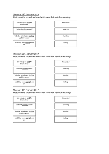 Year 5/6 Guided Reading - Private Peaceful (Michael Morpurgo ...