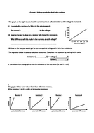 GCSE Physics - IV graph for fixed resistor: required practical ...
