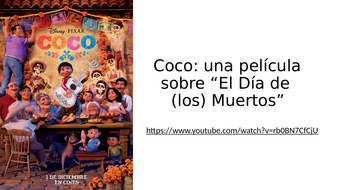 Coco's trailer in Spanish | Teaching Resources