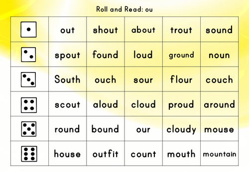 RWI Set 2 sound and CVCC Roll and read game board | Teaching Resources