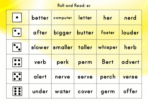 Read Write Inc (RWI) phonics set 3 sounds: Roll and Read/write ...