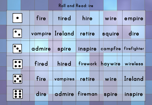 Read Write Inc (RWI) phonics set 3 sounds: Roll and Read/write ...