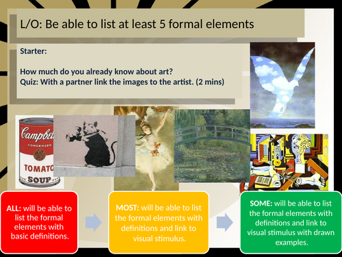 Ks3 Formal Elements Teaching Resources