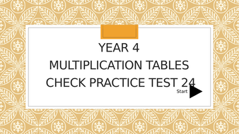 25 Practice tests for year 4 multiplication tables check | Teaching ...