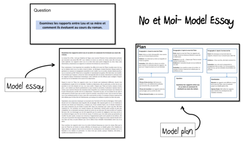 No et Moi- Model Essays and Plans- BUNDLE-A Level French | Teaching ...
