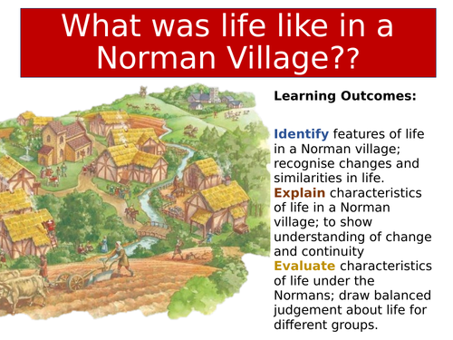 Ks3 Life In A Norman Village Teaching Resources