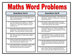 **Year 3 Maths - Word Problems** | Teaching Resources