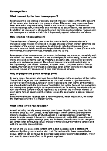 Relationships And Sex Education Ks4 Pshe Teaching Resources