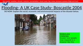 Geography Lesson- UK Flooding- Boscastle 2004 case study | Teaching ...