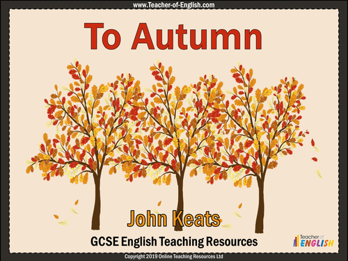 To Autumn by John Keats | Teaching Resources