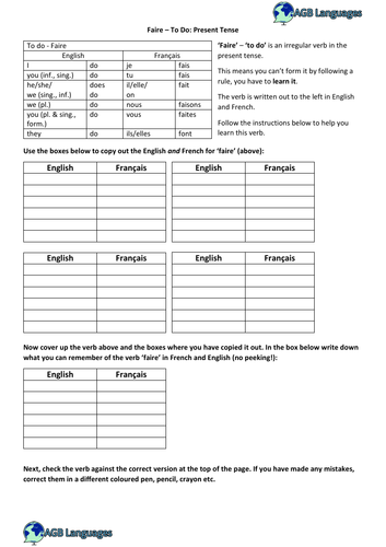 Faire Worksheet (Extended) KS3/4 | Teaching Resources