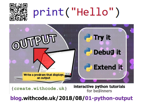 Python key skills posters with links to interactive self-marking ...
