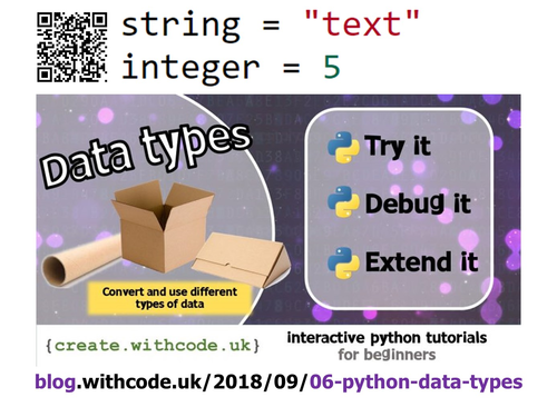 Python key skills posters with links to interactive self-marking ...