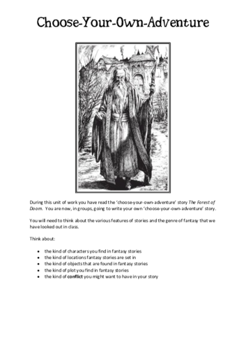 KS3 Genre Study - Fantasy - The Forest of Doom | Teaching Resources
