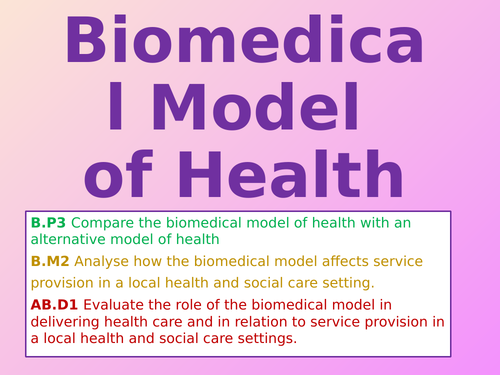 Medical or Biomedical Model and Social Model of Health and Well-Being ...