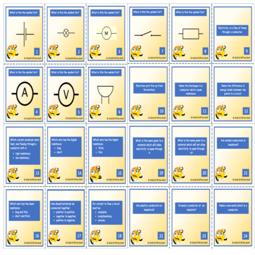 Current Electricity Boardgame KS3 | Teaching Resources