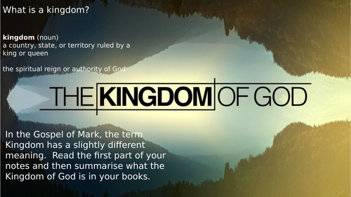 Teachings of Jesus - Kingdom of God | Teaching Resources