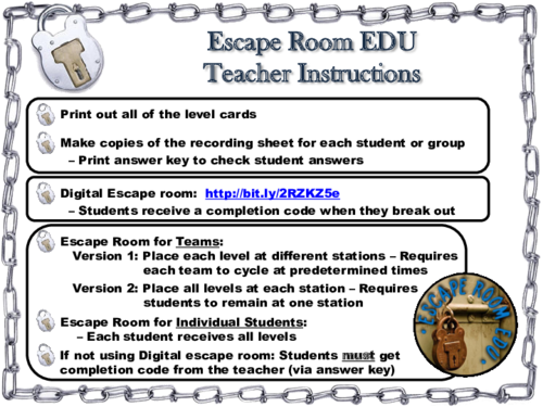 Equivalent Fractions Escape Room Easter Math Activity | Teaching Resources