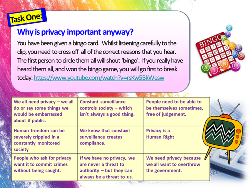 Online Privacy + Data PSHE | Teaching Resources