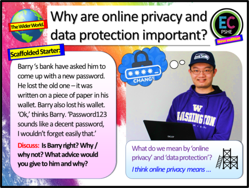 Online Privacy + Data PSHE | Teaching Resources