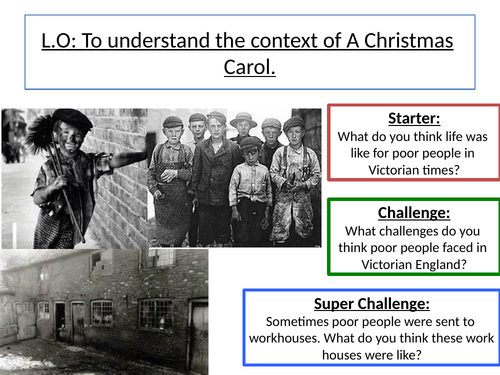 A Christmas Carol - To understand the context of the novel. | Teaching ...